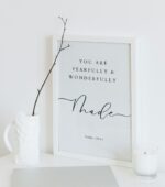 You Are Fearfully and Wonderfully Made | Wall Frames - Ink of Faith