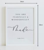 You Are Fearfully and Wonderfully Made | Wall Frames - Ink of Faith