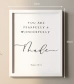 You Are Fearfully and Wonderfully Made | Wall Frames - Ink of Faith